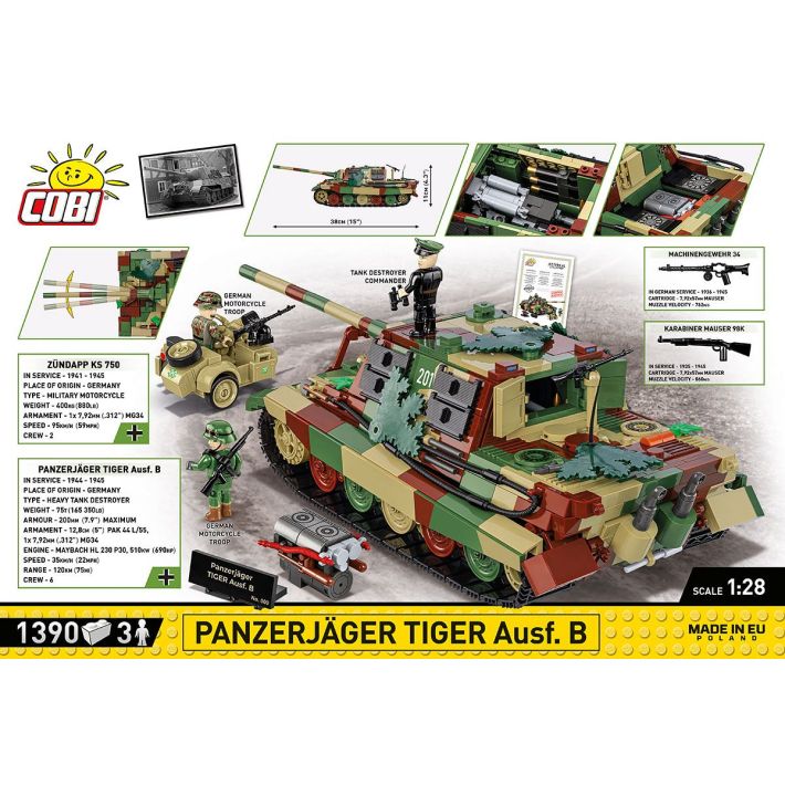 Panzerjäger Tiger Ausf.B - Limited Edition (COBI-2579) \ Limited ...