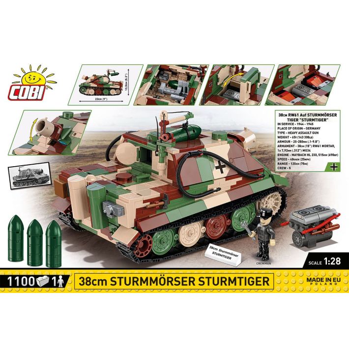 38 cm Sturmmörser Sturmtiger (COBI-2585) \ Tanks and vehicles \ Cobi.eu