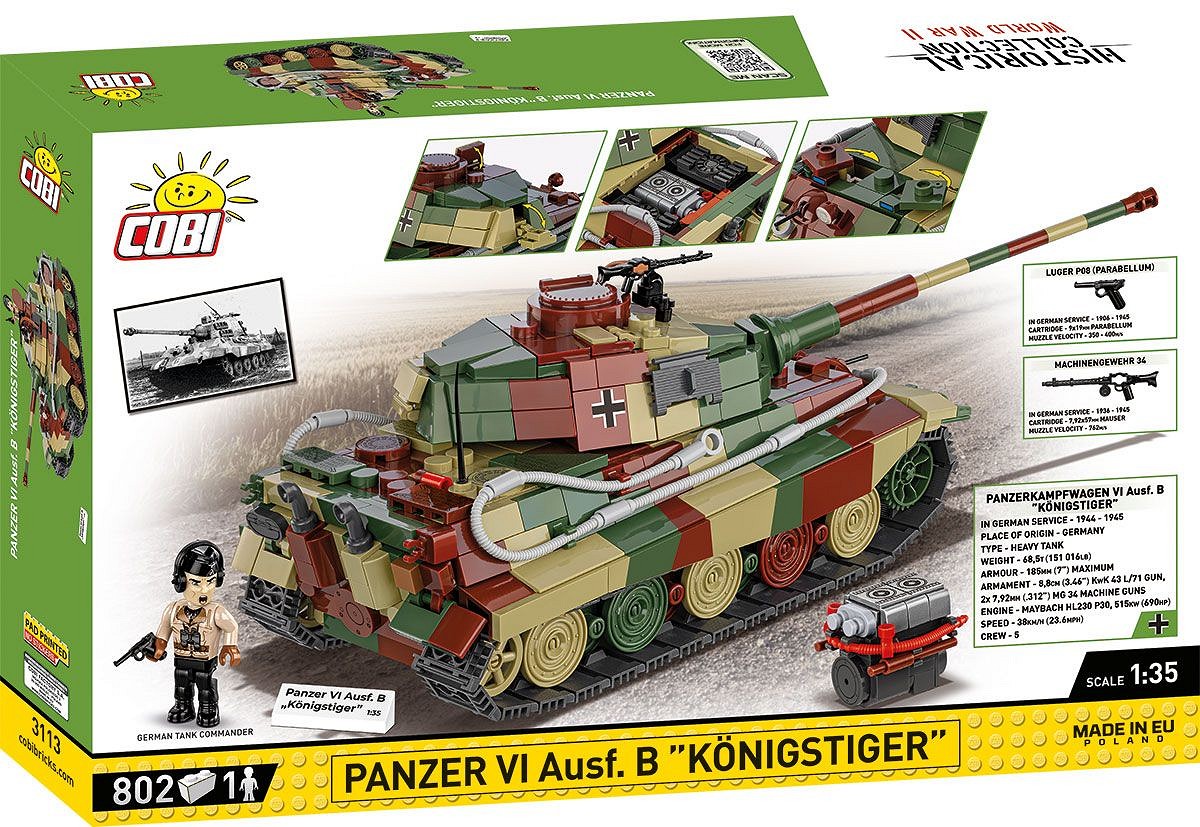 Panzer VI Ausf. B Königstiger (COBI-3113) \ Tanks and vehicles \ Cobi.eu